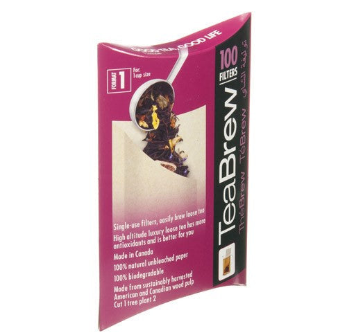 Tea Infuser | Paper FIlters : 1 Cup-Tea Brew-100/pk | Bush Leaves Teas